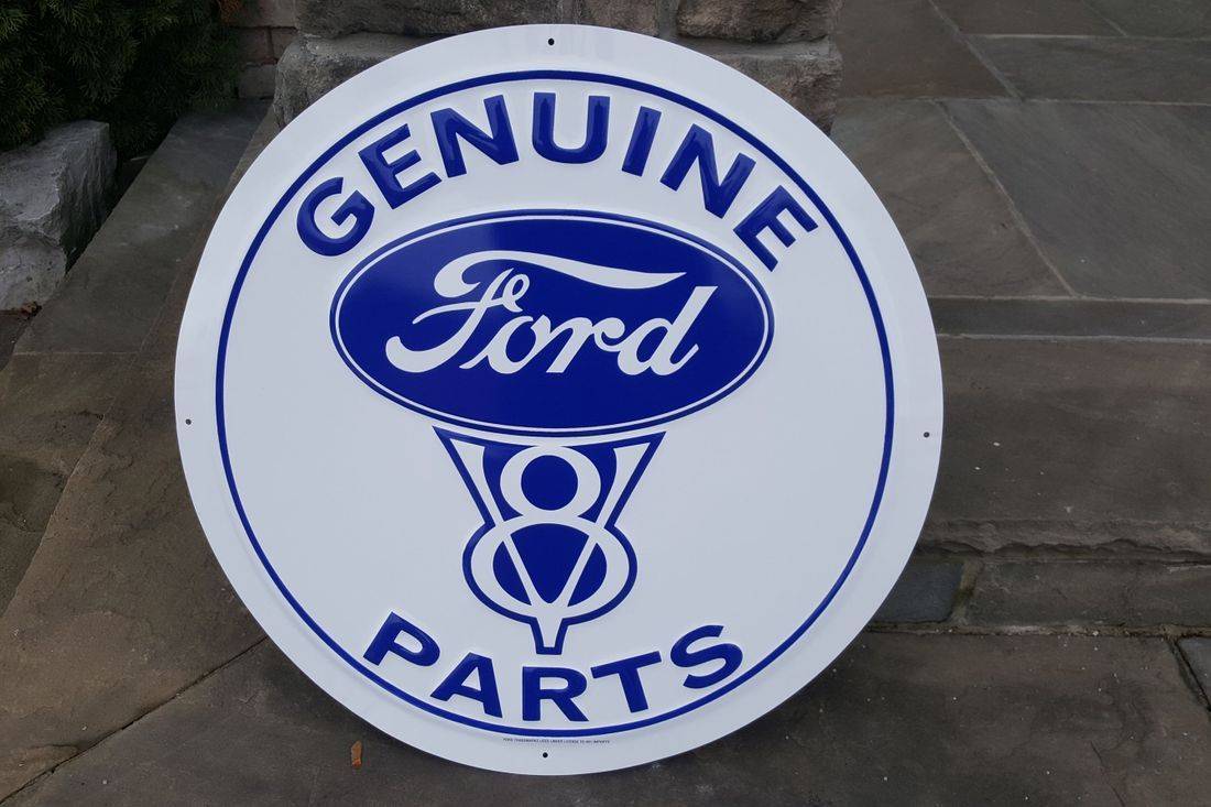 24" FORD GENUINE PARTS – GARAGE CAVE SIGNS