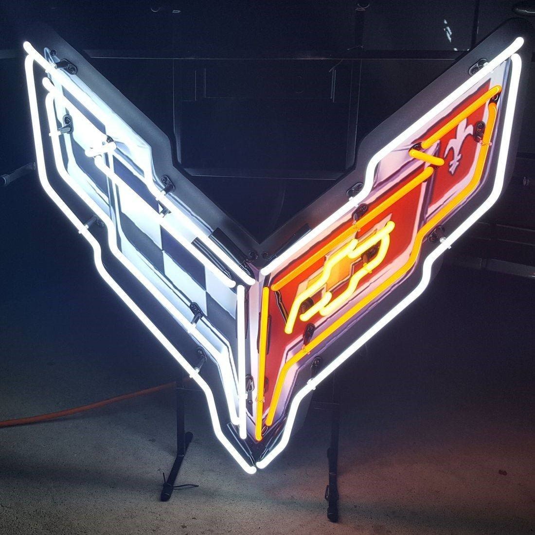 CORVETTE C8 MEDIUM NEON – GARAGE CAVE SIGNS
